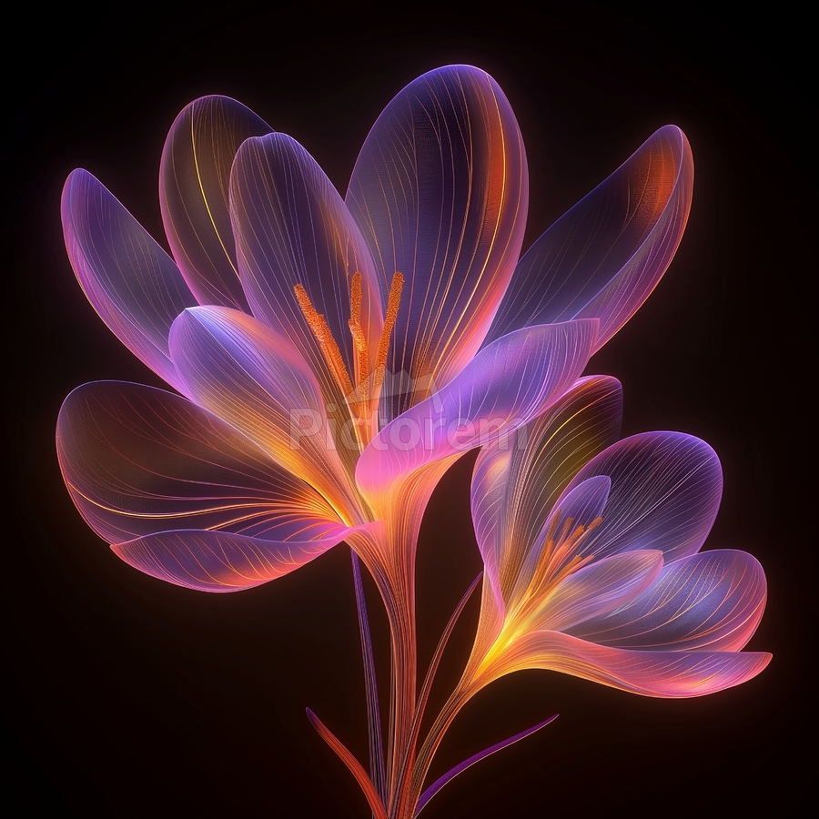 Illuminating Flora by rizu_designs Wall Art