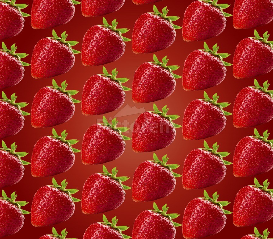 Straw Berry Pattern by rizu_designs Wall Art