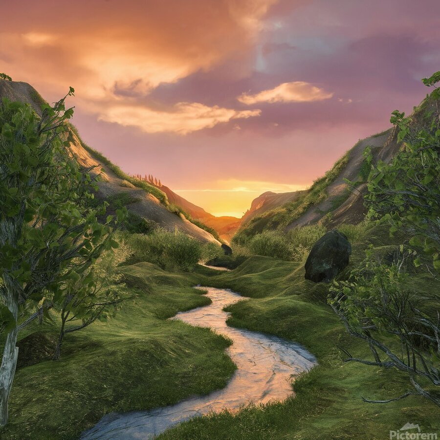 3d landscape artwork