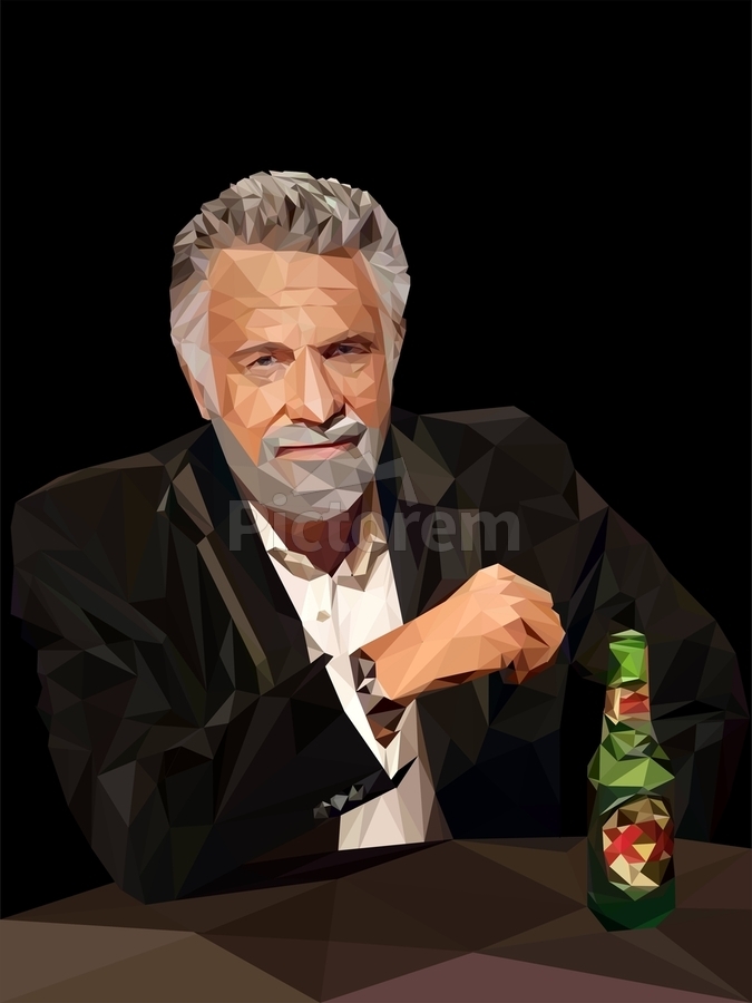 most interesting man meme by magnificentart Wall Art