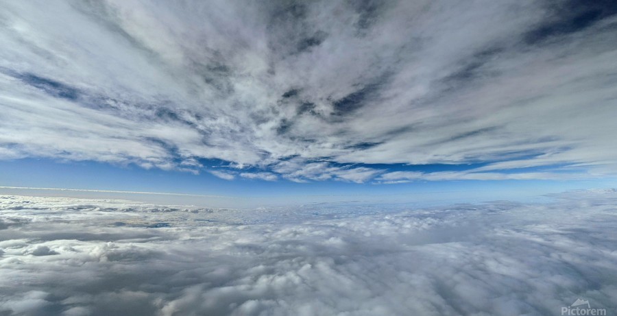 Between cloud layers by Michael Geyer Wall Art