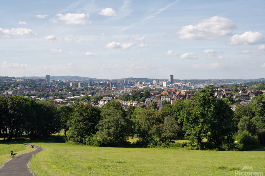 Sheffield city panorama 1 by Cofiant Images Wall Art