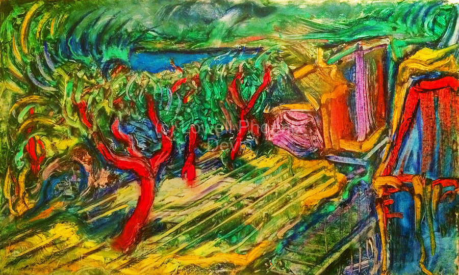 Hula Trees by Lowell Phoenix Devin Wall Art