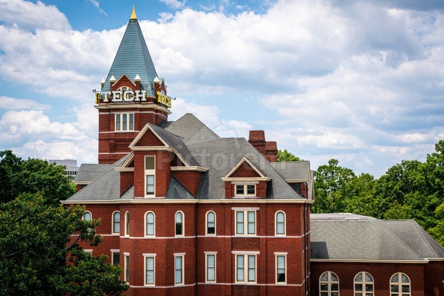 Tech Tower Georgia Tech Atlanta GA 0889 by Sanjeev Singhal Wall Art