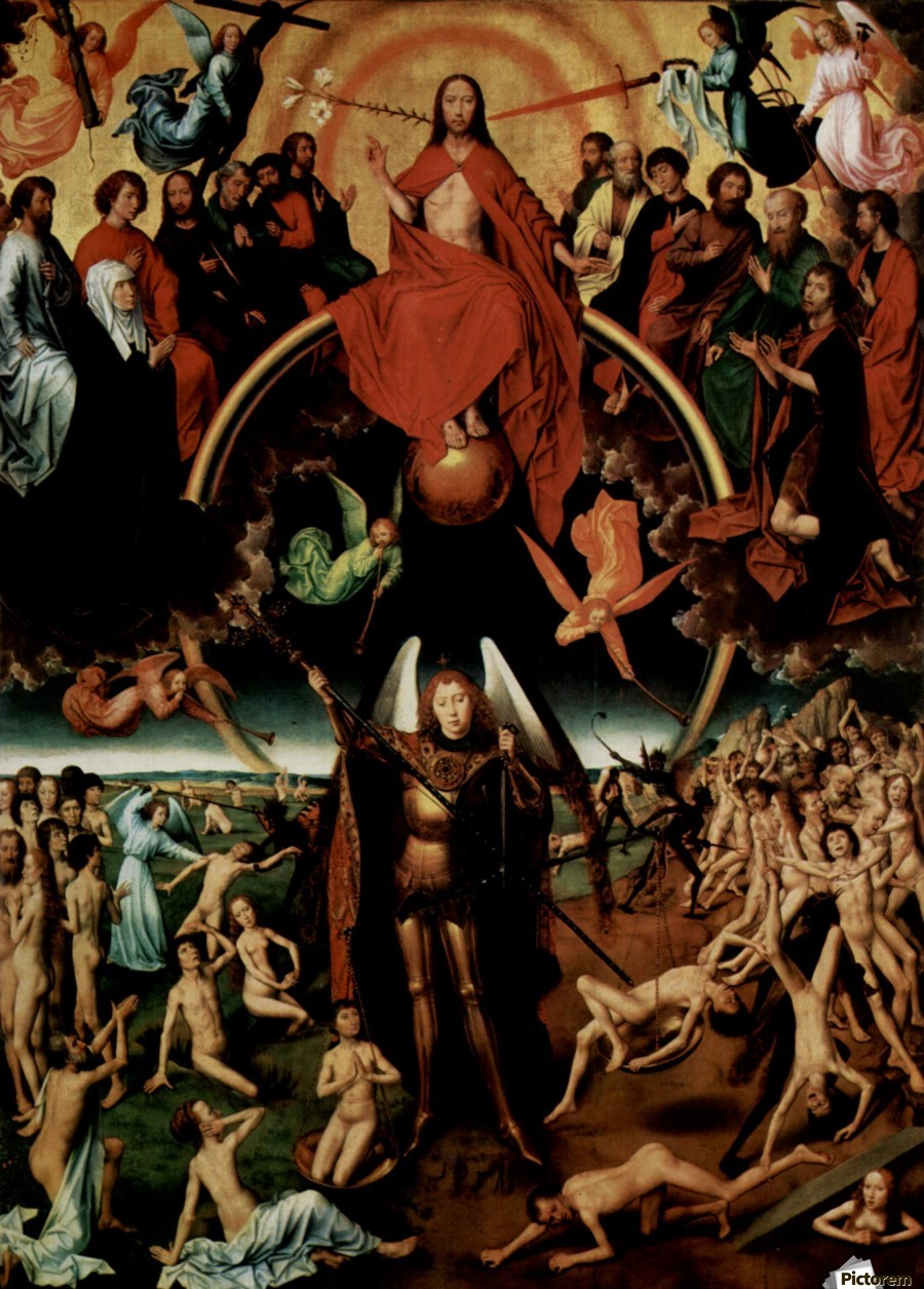 The Last Judgment, triptych, central panel by Hans Memling Wall Art