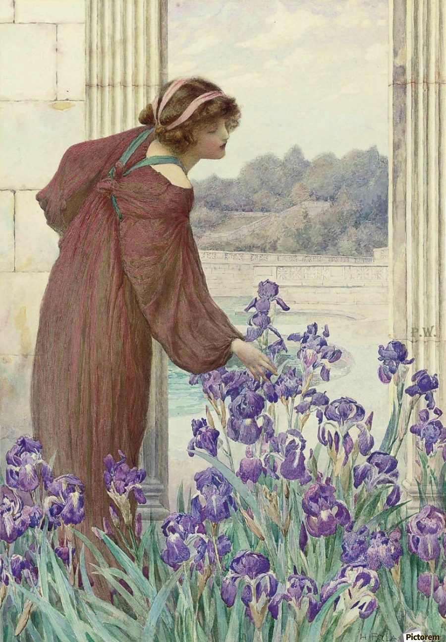An allegory of spring by Henry Ryland Wall Art