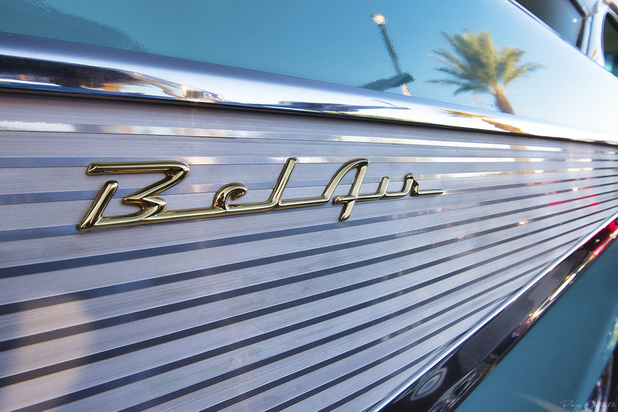 Chevy Belair 1957 by Ray Castillo Wall Art