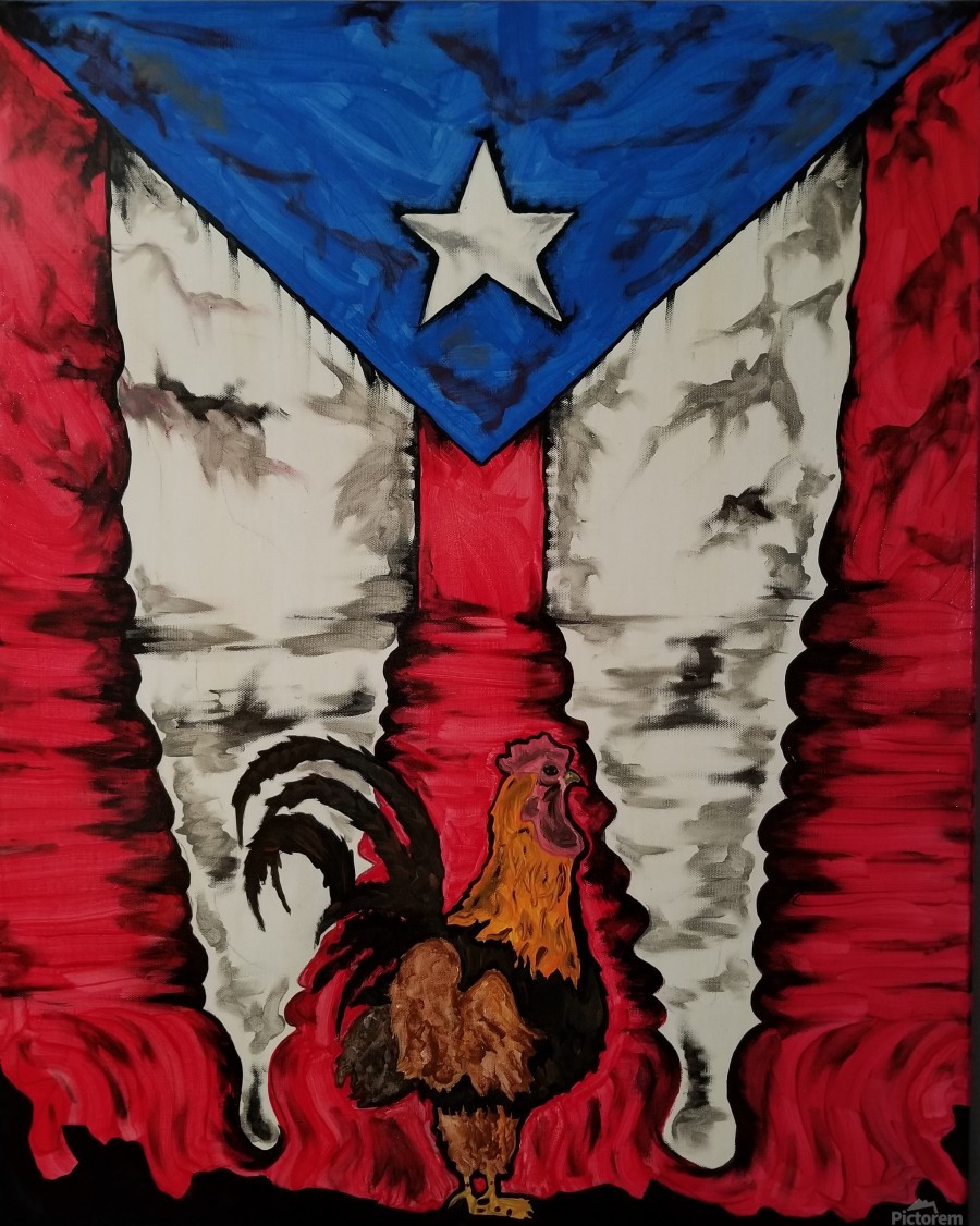 Rooster by Manny Lopez Wall Art
