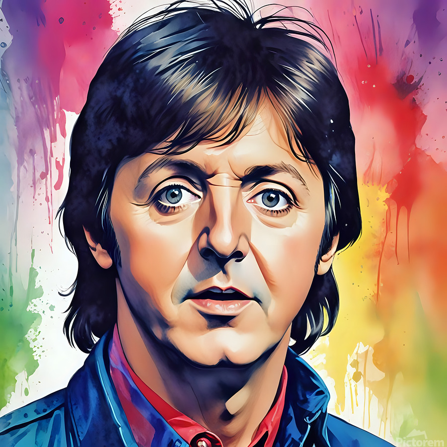 Paul McCartney Pop Art by Modern Wall Artwork Wall Art