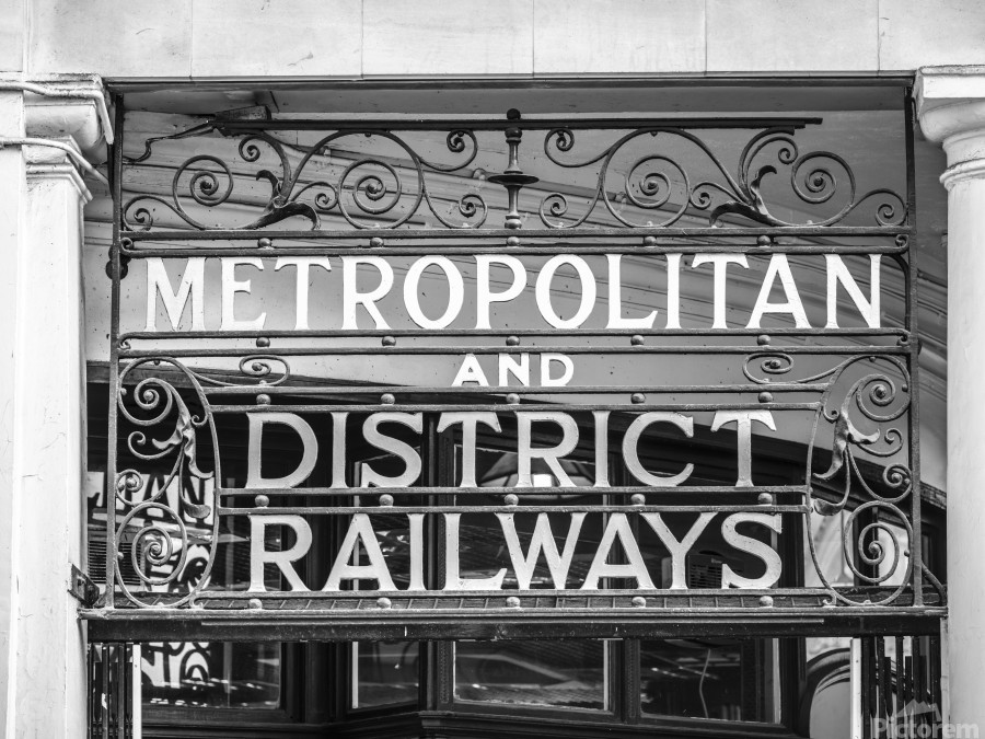 Metropolitan Railways Sign by Assaf Frank Wall Art