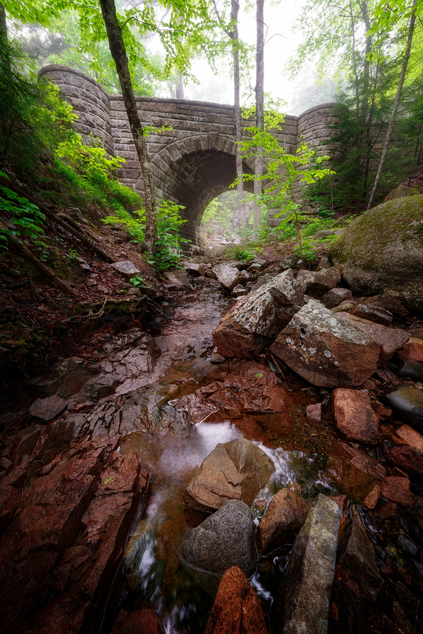 Waterfall Bridge by Rick Berk Wall Art