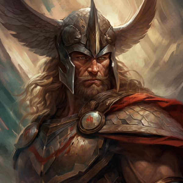 Thor Vol 2 - Norse God Series by Curly Wall Art