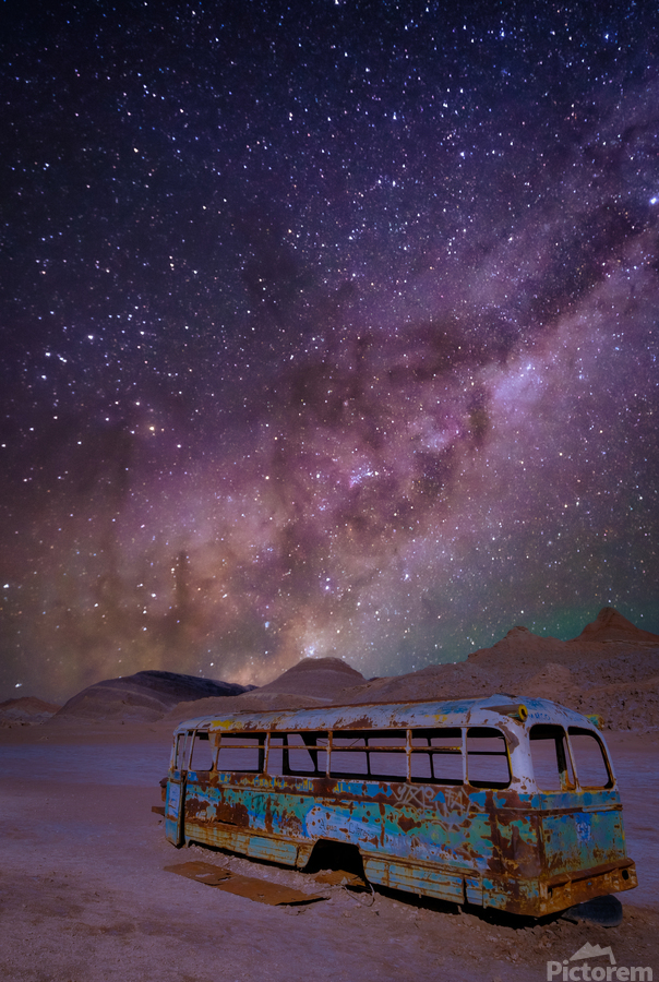Atacama Bus under Milky Way by Steven Lang Wall Art