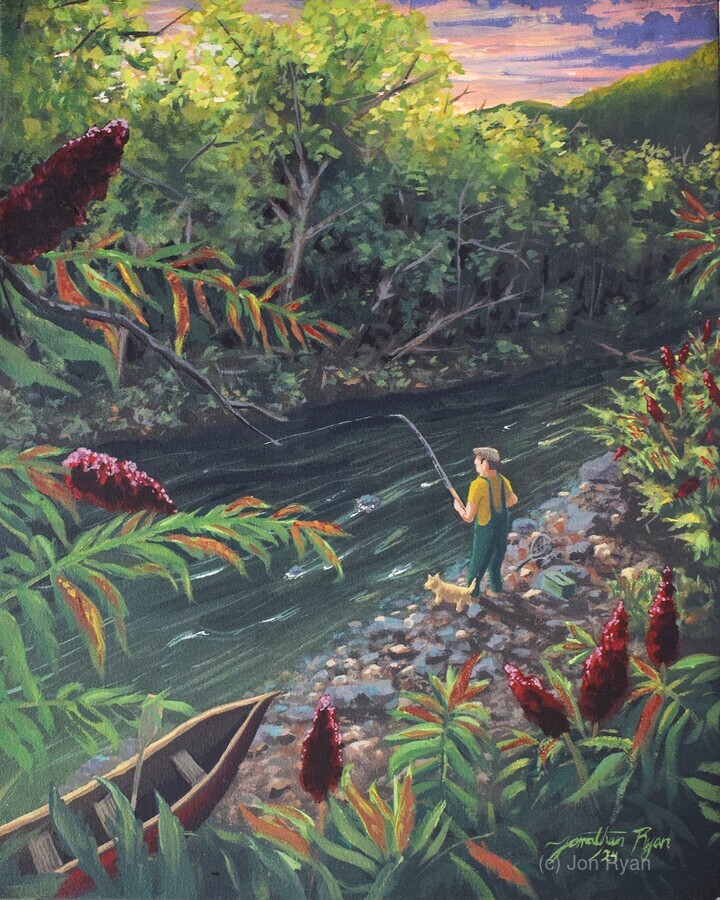 River Man by Jon Ryan Wall Art