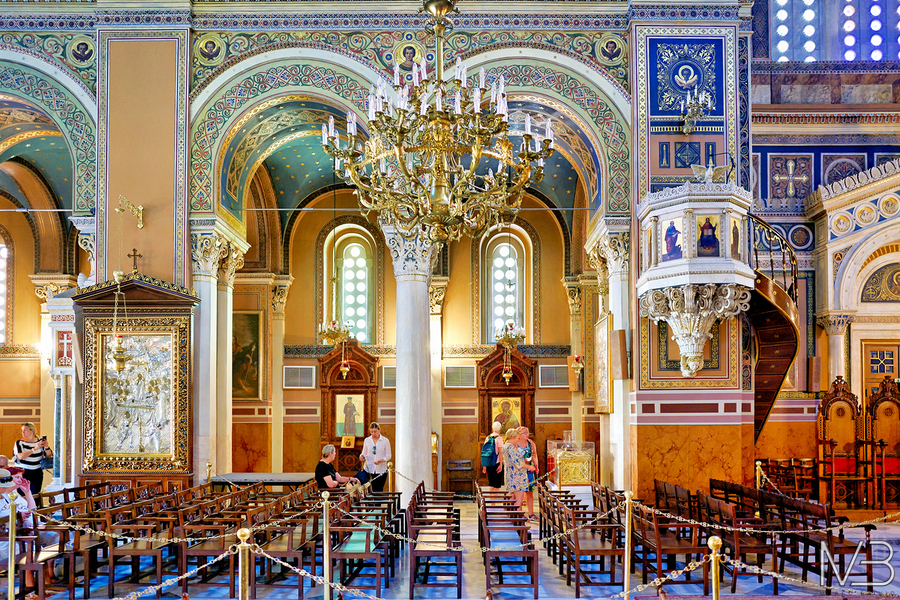 Athens Greece. The Mitropolis Cathedral by Marco Brivio Wall Art