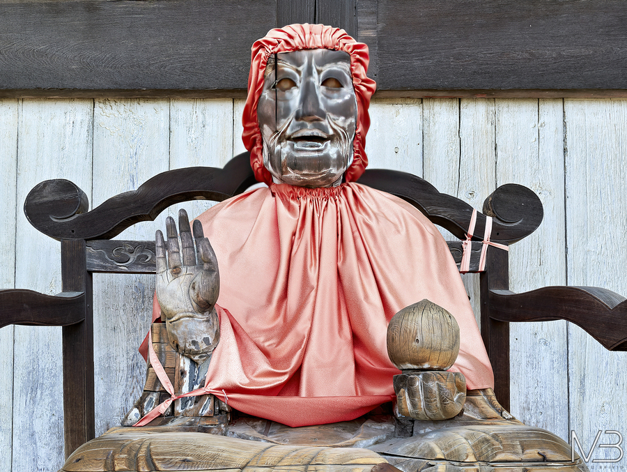 Japan. Nara. Nara Japan. Todai-ji shrine. Binzuru wood statue Edo ...