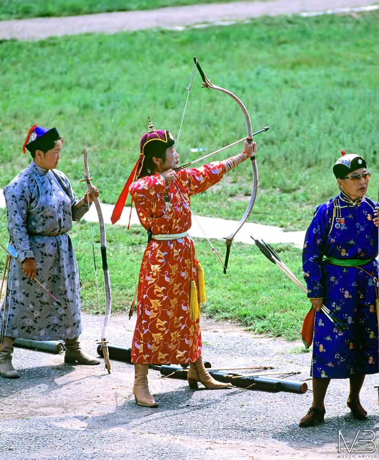 Ulaanbaatar stadium Mongolia. Naadam is a traditional type of festival in Mongolia. Archery ...