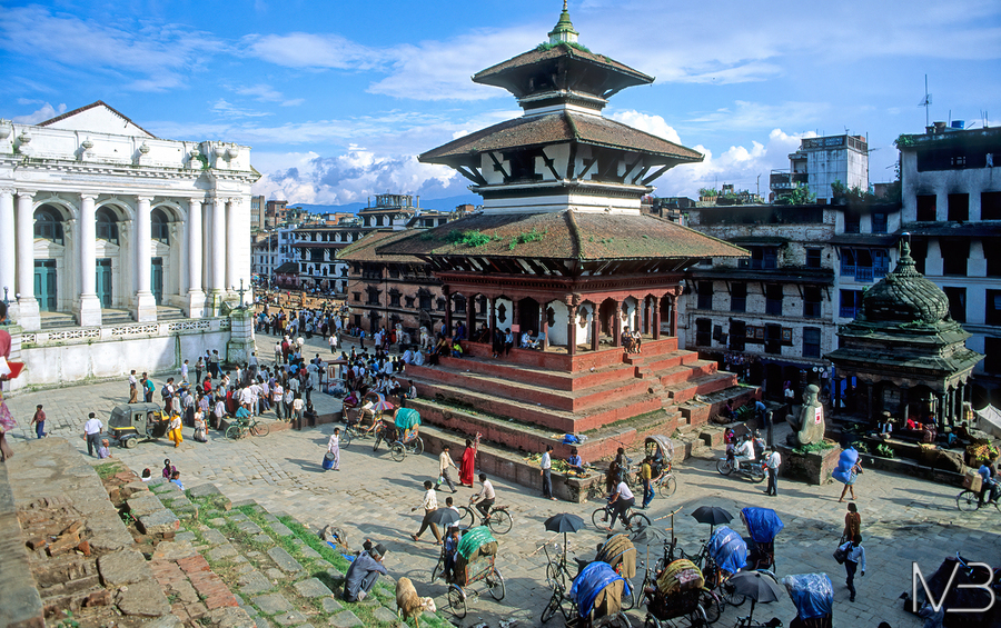 Nepal. Kathmandu. Durbar Square by Marco Brivio Wall Art
