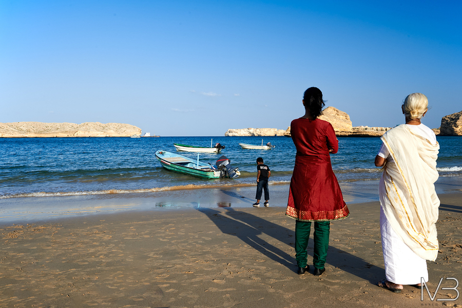 Oman. Muscat. The beach by Marco Brivio Wall Art