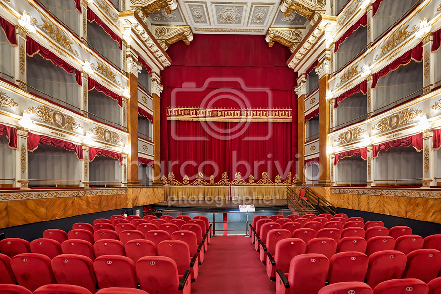 Teatro theater Tina di Lorenzo Noto Sicily Italy by Marco Brivio Wall Art