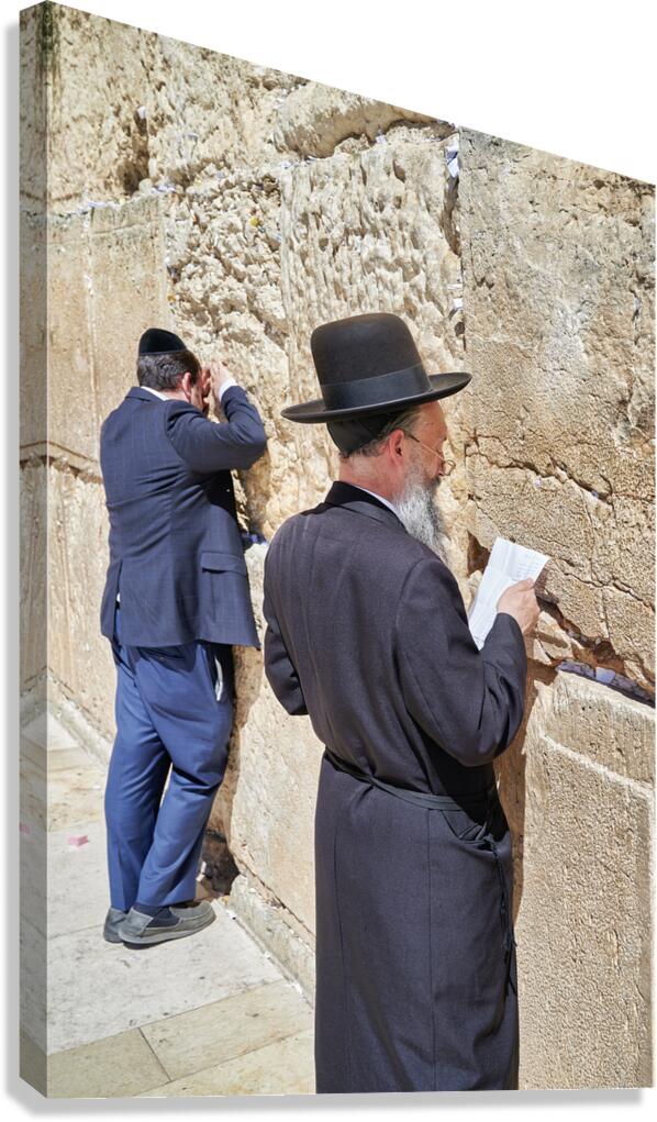 Jerusalem Israel. Orthodox jews praying at the wailing wall by Marco ...