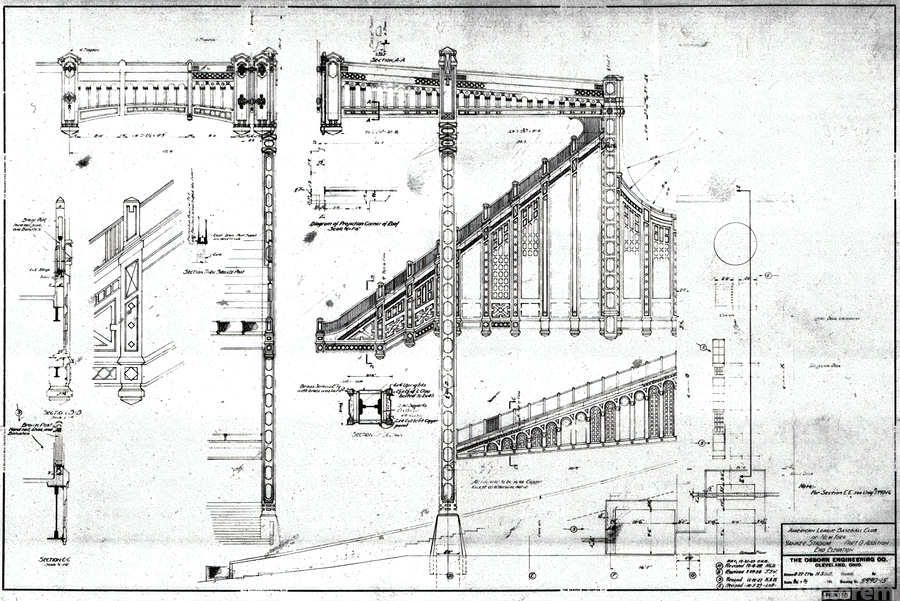 1923 NEW YORK YANKEES STADIUM BLUEPRINT by The Dinger Studios Wall Art