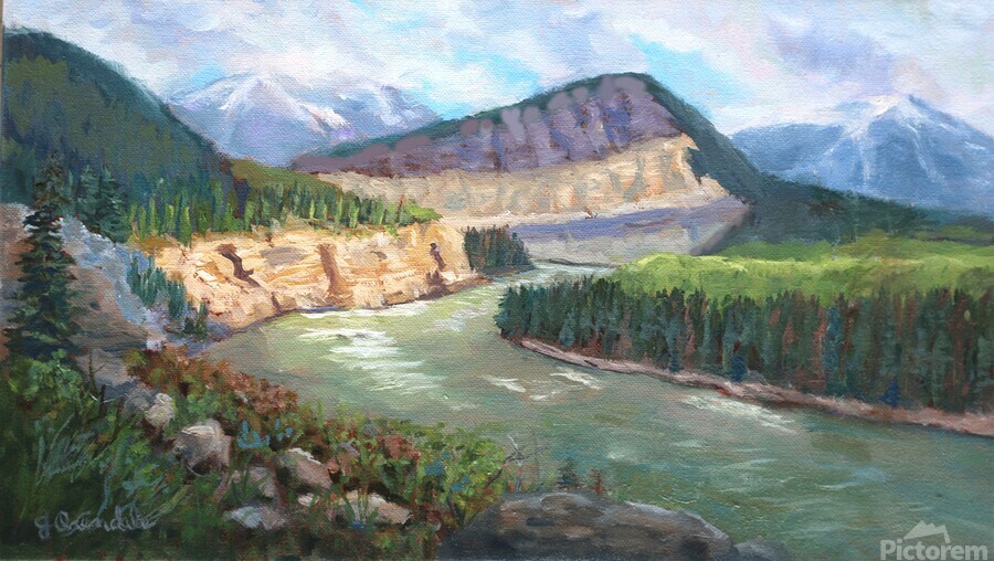 Oxbow trail by Jan Oxendale Wall Art