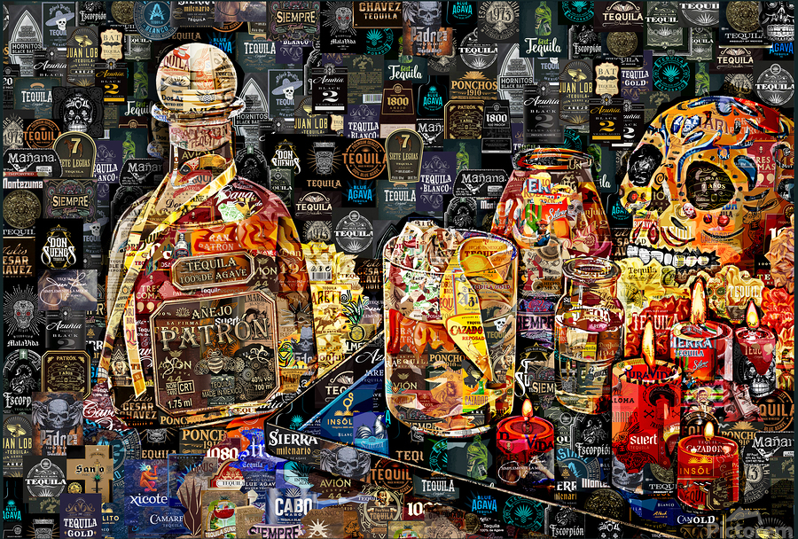 TEQUILA PATRON STILL LIFE by Alex Loskutov Wall Art