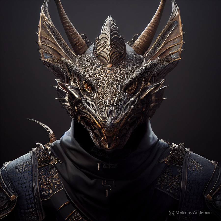 Dragons Armor by Melrose Anderson Wall Art