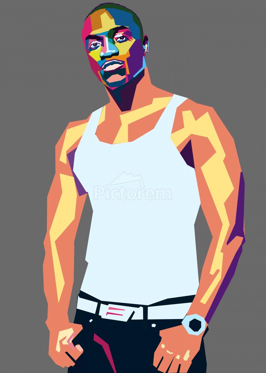 AKON POP ART WPAP STYLE by RANGGA OZI Wall Art