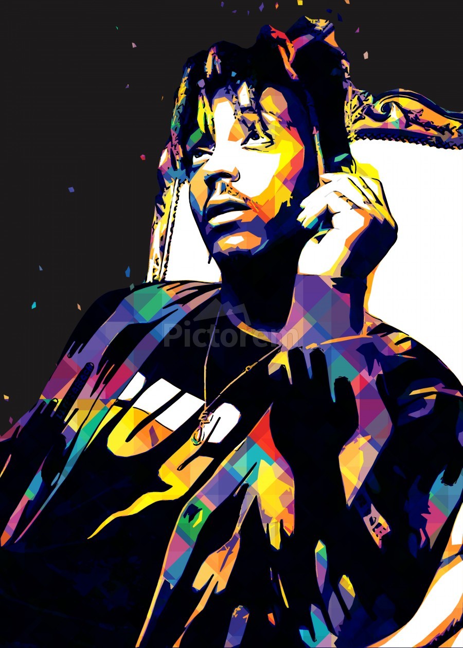Juice Wrld art 25 by RANGGA OZI Wall Art