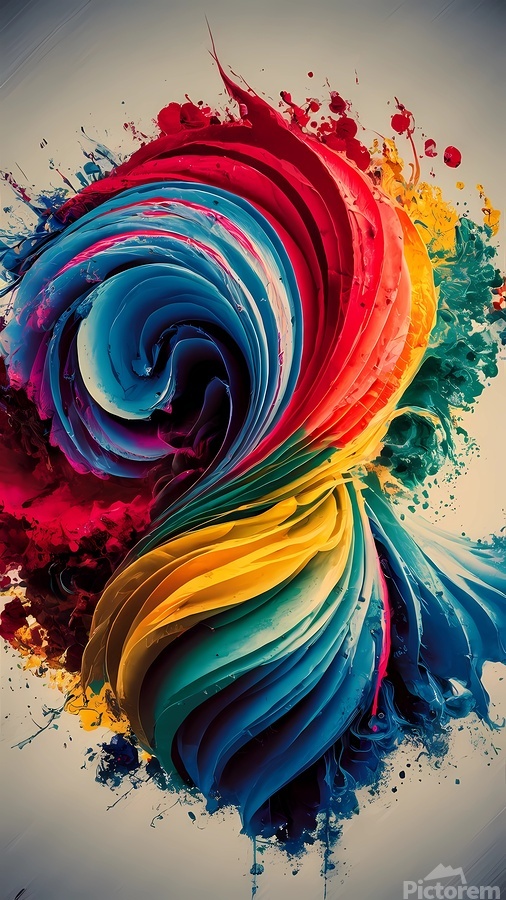 a vibrant iconic color by colors and tastes Wall Art