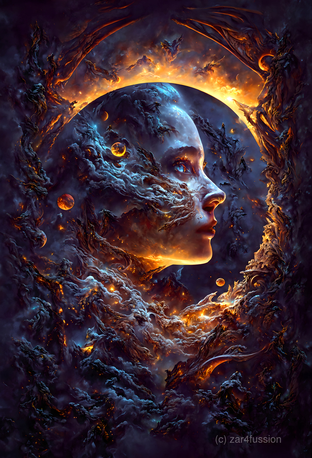 queen andromeda by zar4fussion Wall Art