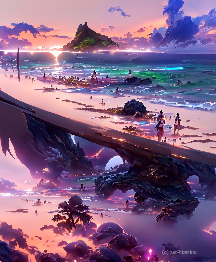 beach 2 by zar4fussion Wall Art