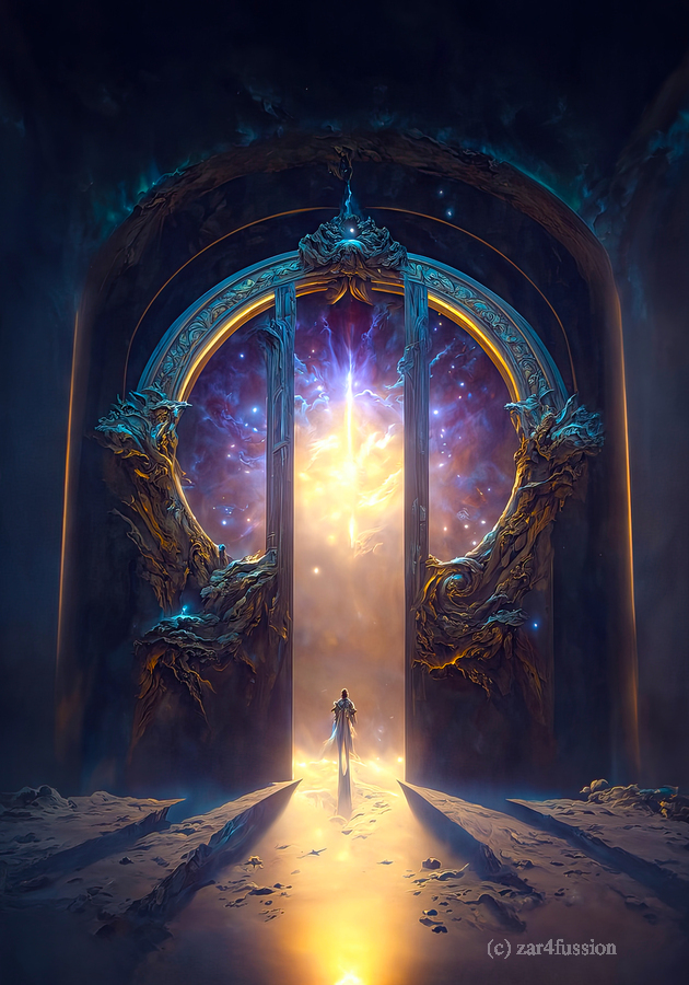 astral gate by zar4fussion Wall Art