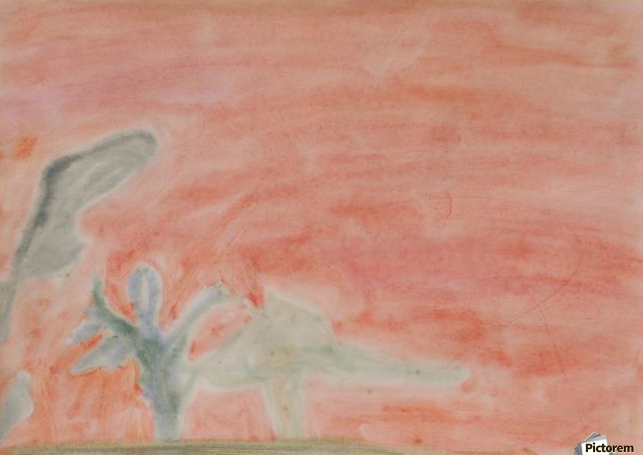 Red landscape by Alice Banciu Wall Art