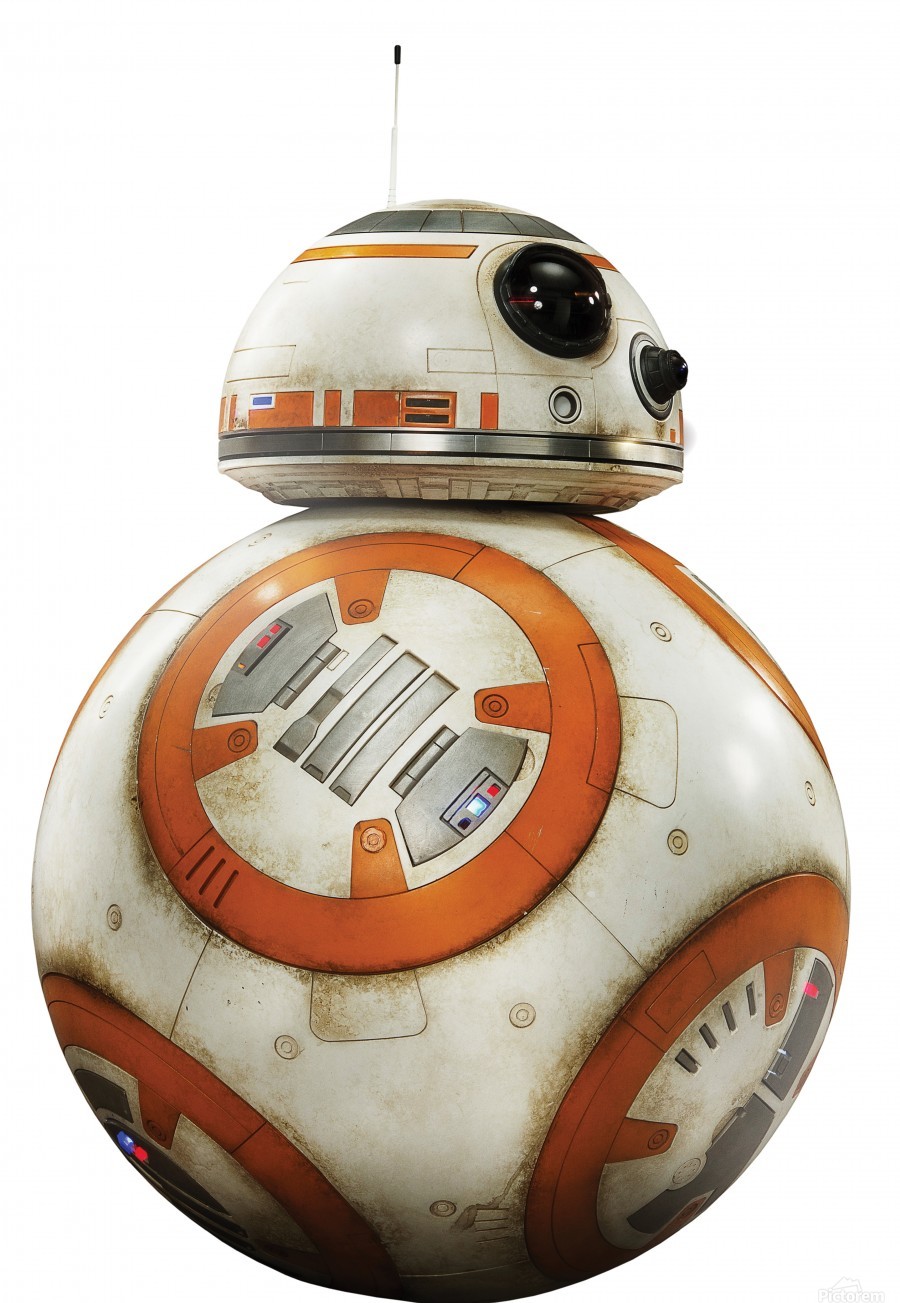 bb8 star wars by Skinuporshutup Wall Art
