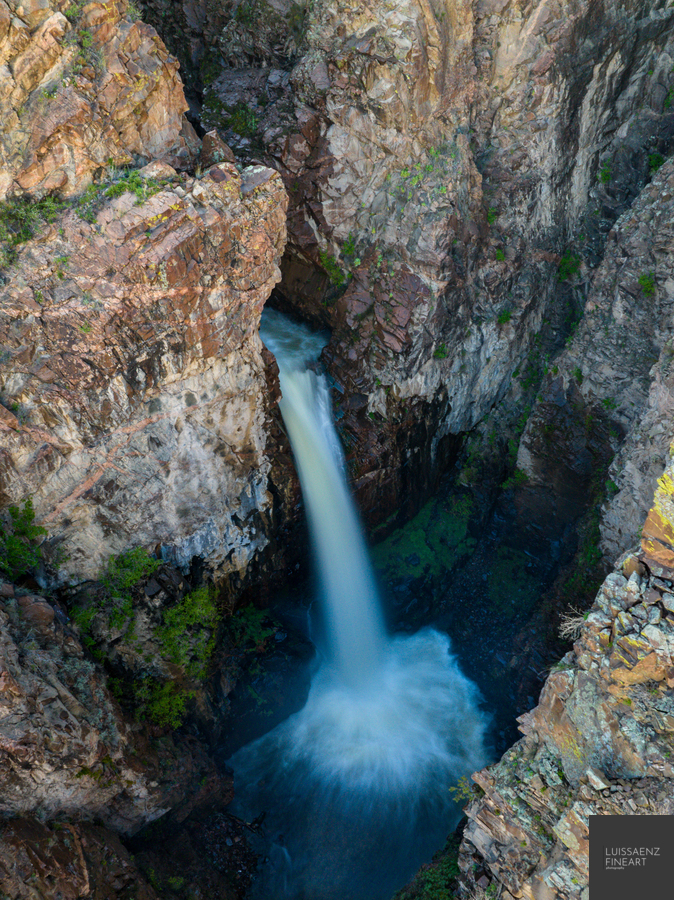 Nambe Falls by luissaenz fine art Wall Art