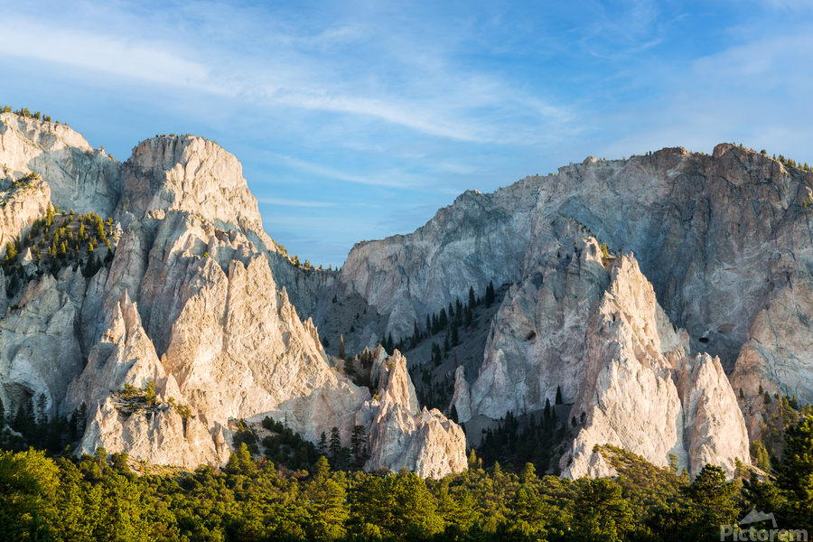 Chalk cliffs of Mt Princeton Colorado by Steve Heap Wall Art