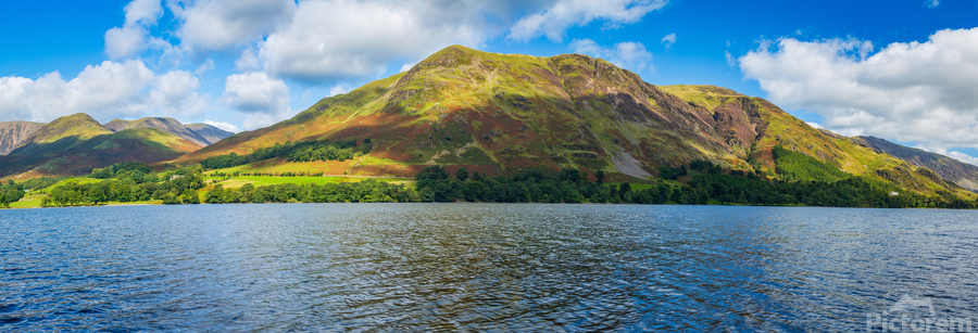 Buttermere panorama in Lake District by Steve Heap Wall Art