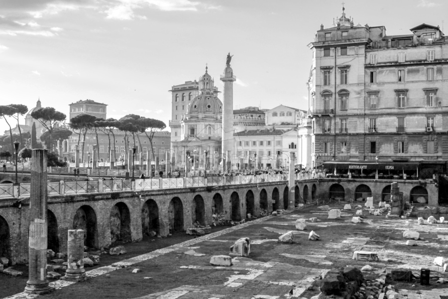 Ancient Rome Panorama by Stefano Senise Photography Wall Art