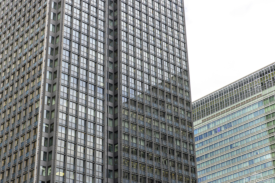 glass building in the centre of Tokyo by Gualtiero Boffi Wall Art