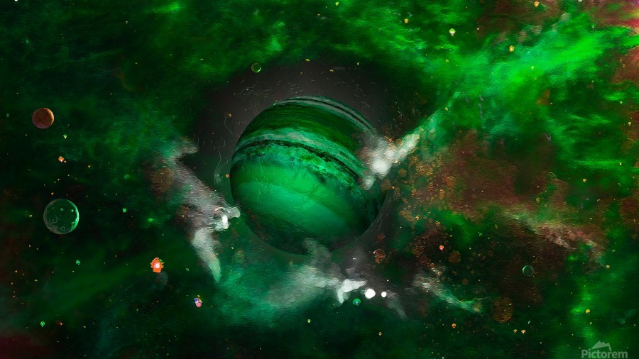 Planet Niburu by DonWhiteArtDreamer Wall Art