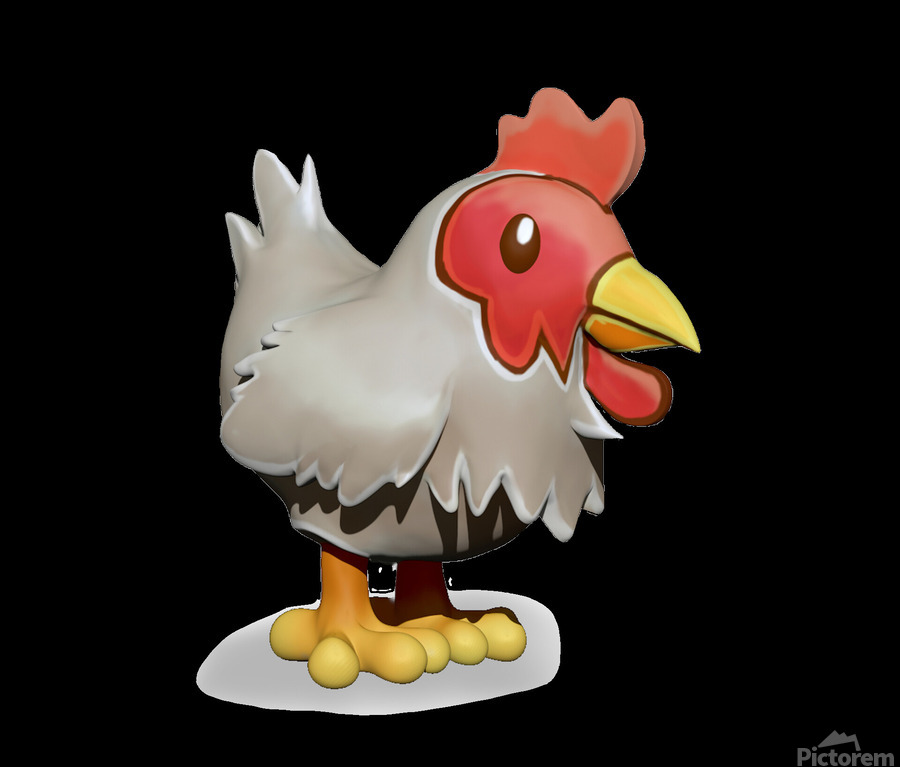 kelly johnson chicken by Kelly Marie Johnson Wall Art
