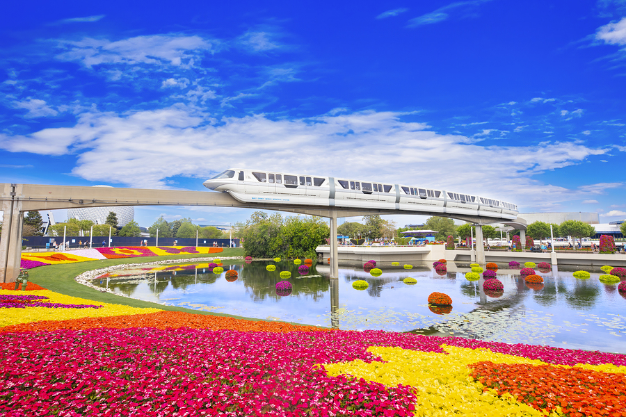 Epcot Monorail by Visual Voyages Fine Art Wall Art