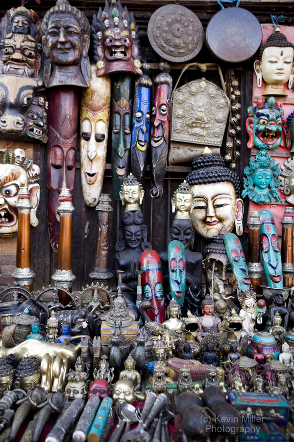 Asian Market Bazaar Nepal by Kevin Miller Photography Wall Art