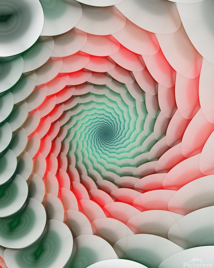 Mysterious Swirling Void Pattern by Jon Meko Wall Art