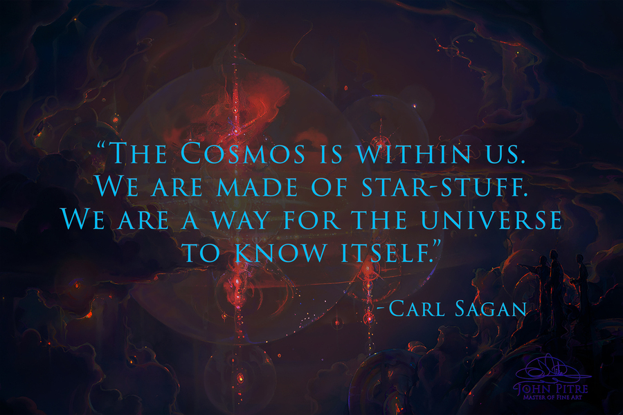 Carl Sagan Star Stuff - Heaven by John Pitre Wall Art