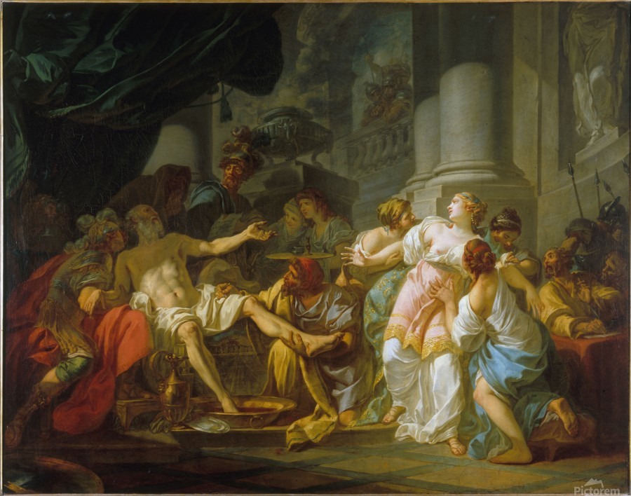 La Mort de Seneque by Jacques-Louis David Wall Art
