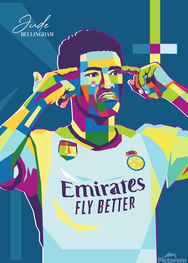 Jude Bellingham by Colorize Studio Wall Art